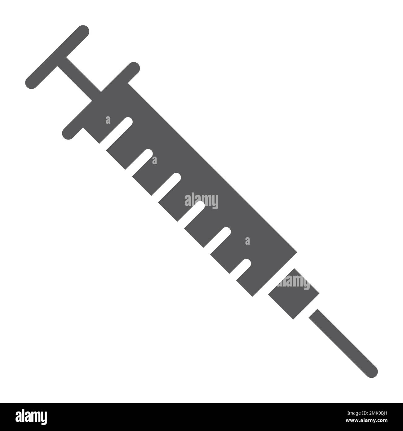 Syringe glyph icon, medicine and hospital, needle sign, vector graphics ...