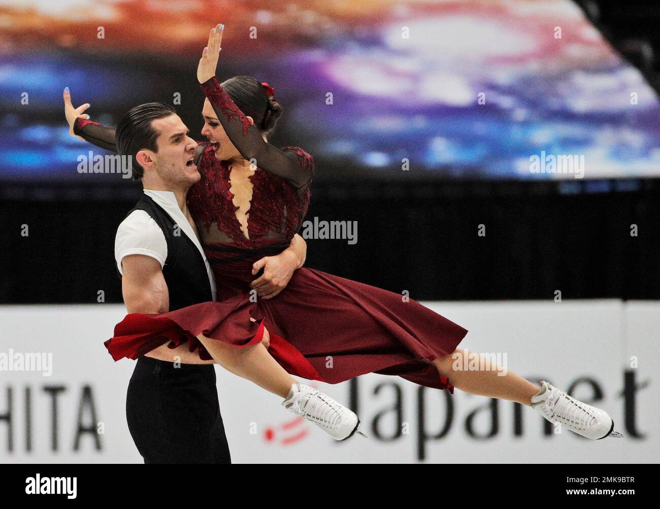 Canada's Laurence Fournier Beaudry and Nikolaj Sorensen perform their ...