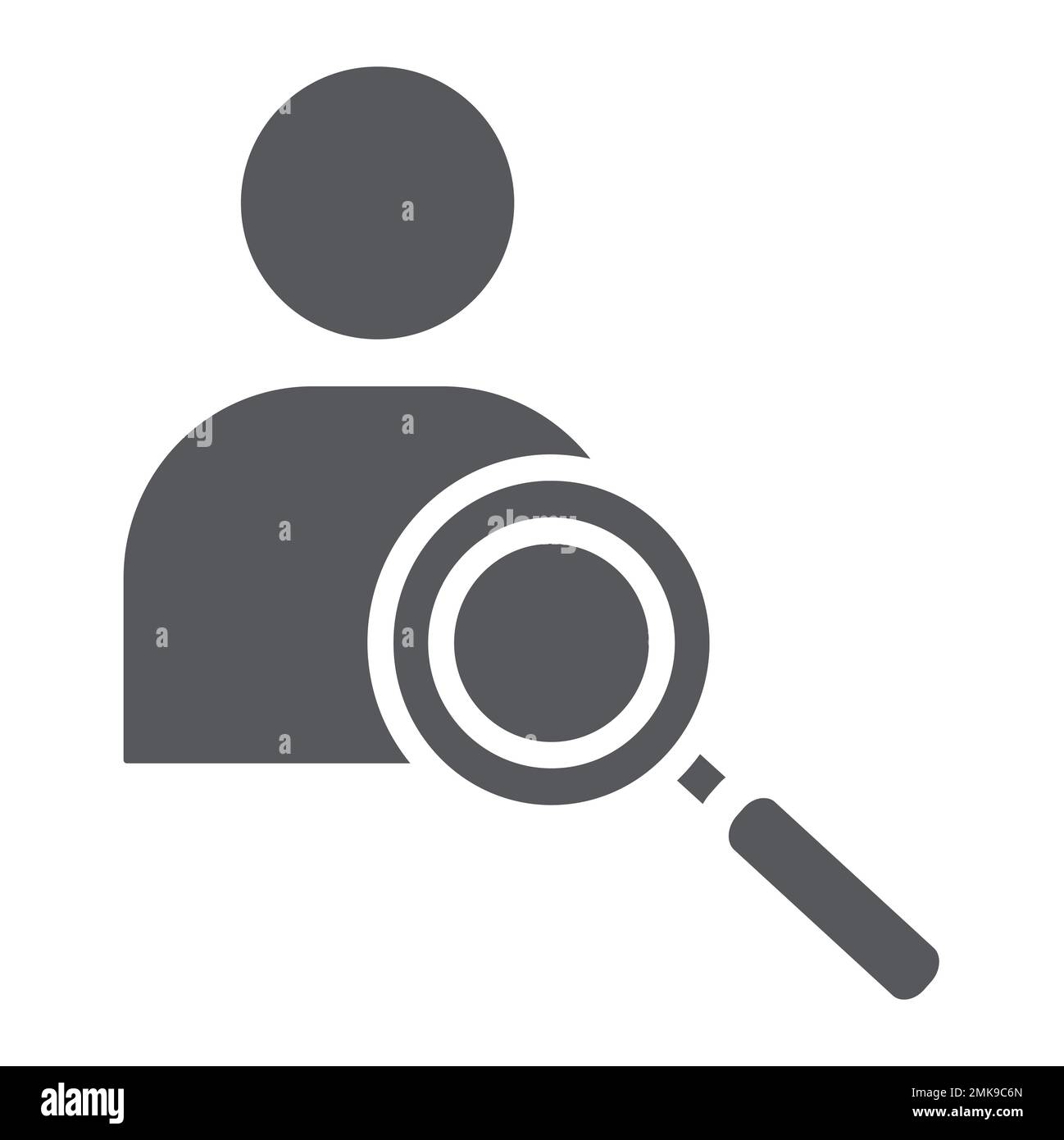 Recruiting glyph icon, recruitment and job, employee search sign ...