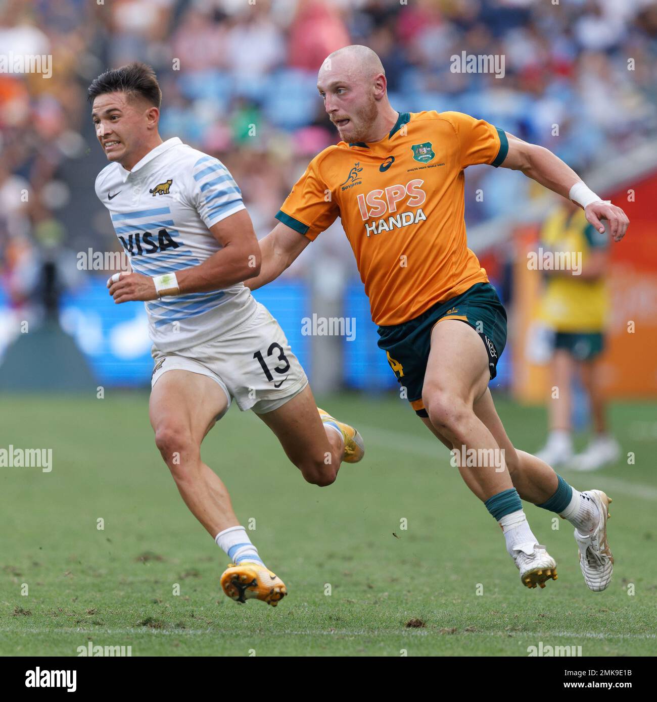 Sydney, Australia. 28th Jan, 2023. Marcos Moneta of Argentina and James ...