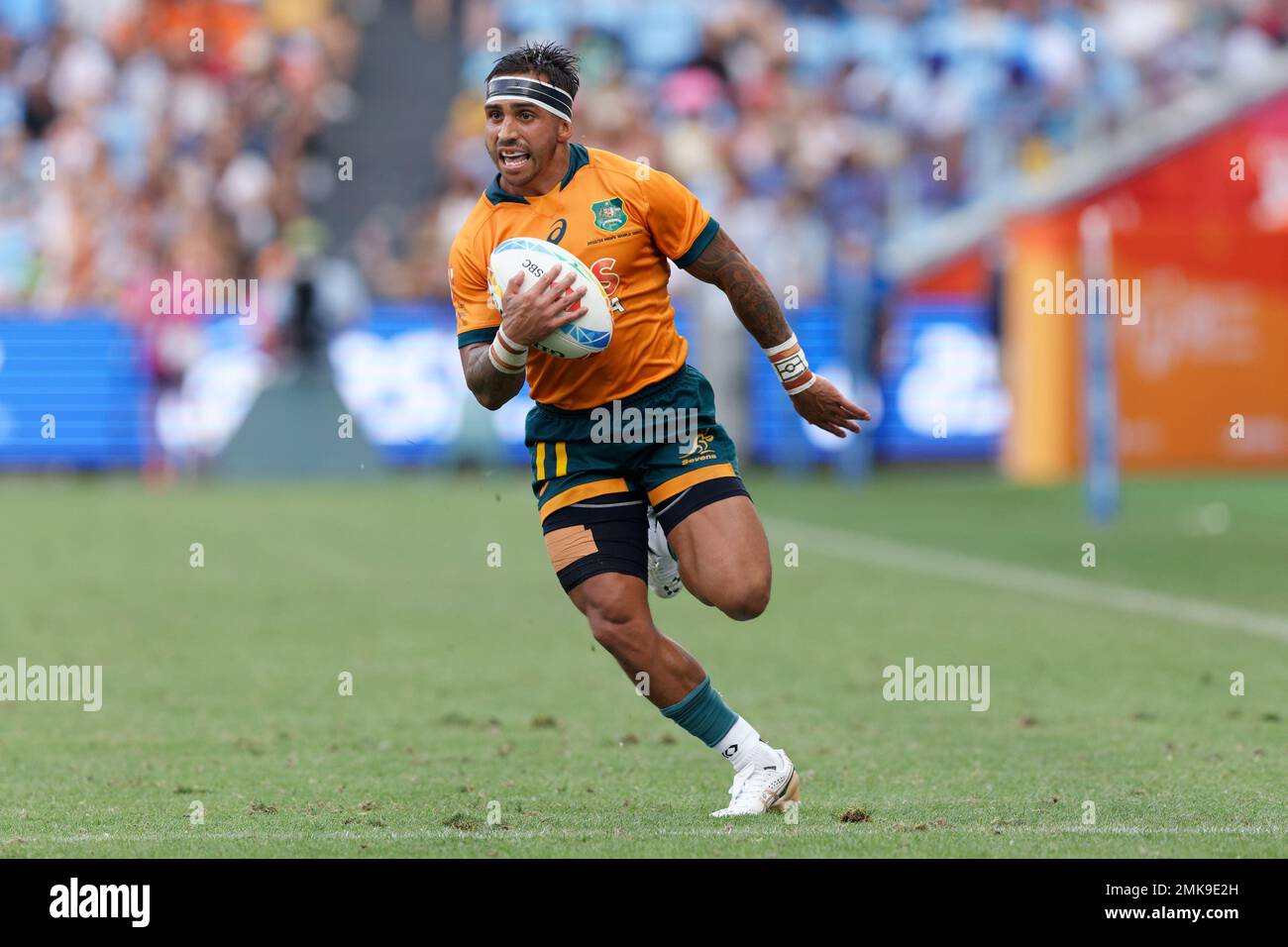 Sydney, Australia. 28th Jan, 2023. Maurice Longbottom of Australia runs ...
