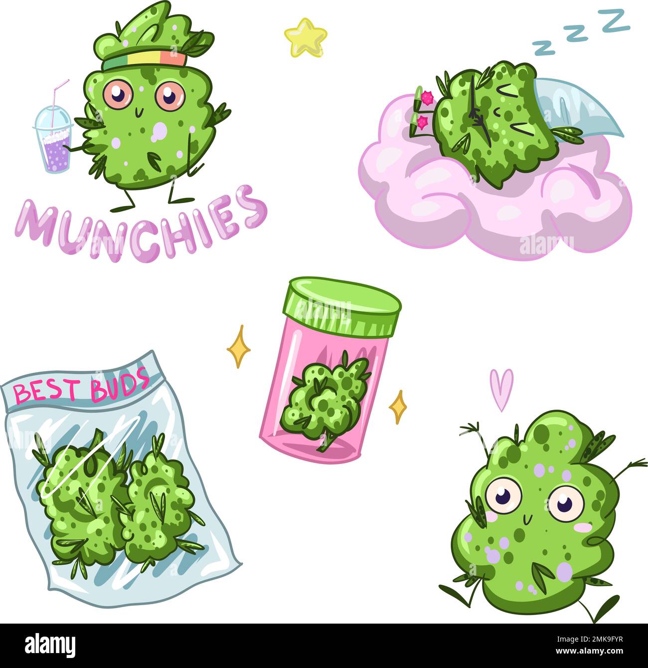 Marijuana plant hand Stock Vector Images - Alamy