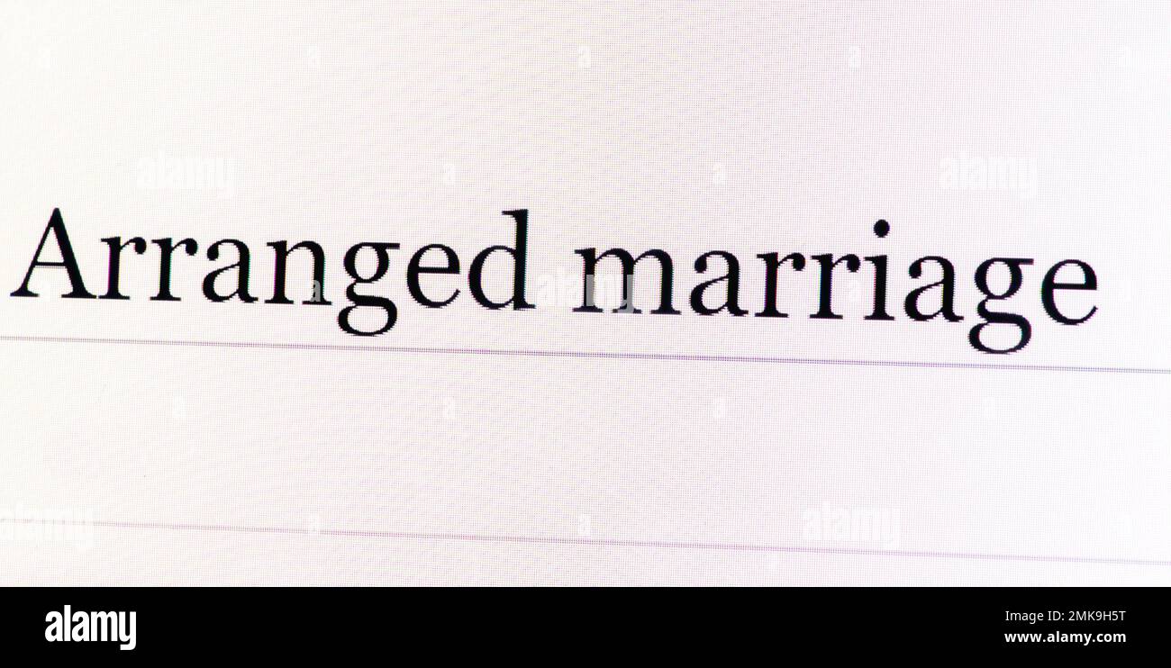 Arranged marriage hi-res stock photography and images - Alamy