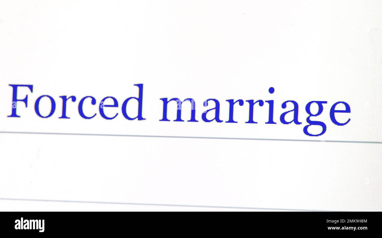 Forced marriage hi-res stock photography and images - Alamy