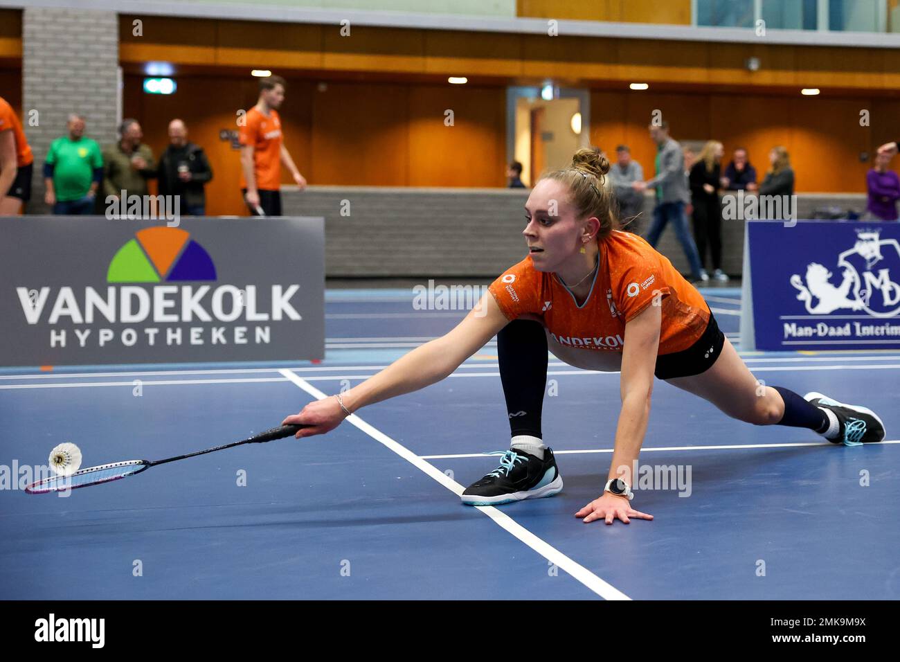 DEN HAAG, NETHERLANDS - JANUARY 28: Corina Breukers of BC Duinwijck ...
