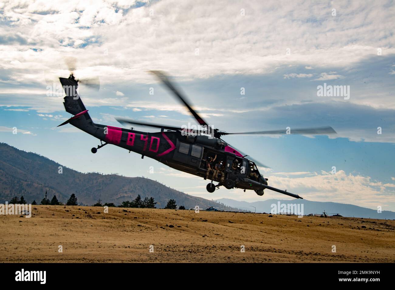U.S. Air Force HH-60G Pave Hawk helicopter and its crew from the 129th ...