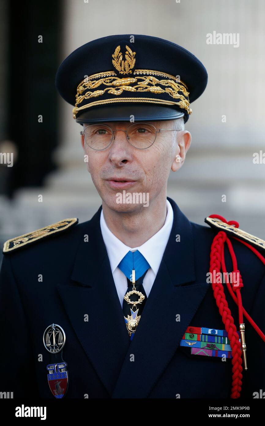 Newly appointed Paris police Prefect Didier Lallement waits prior to a ...
