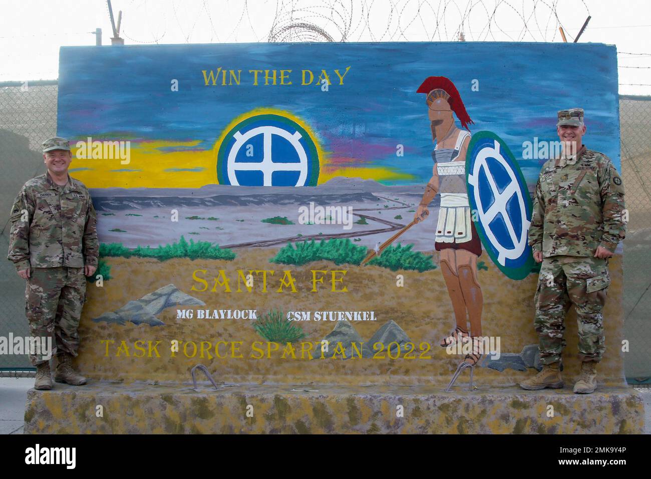 U.S. Army Soldiers Lt. Col. Mark Bauer and Maj. William Chuber reveal ...