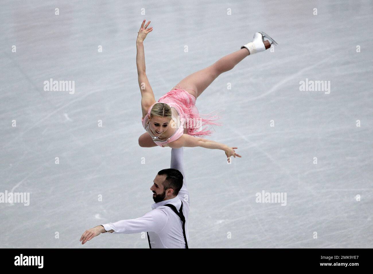 Ashley Cain and Timothy Leduc of the United States perform during the ...