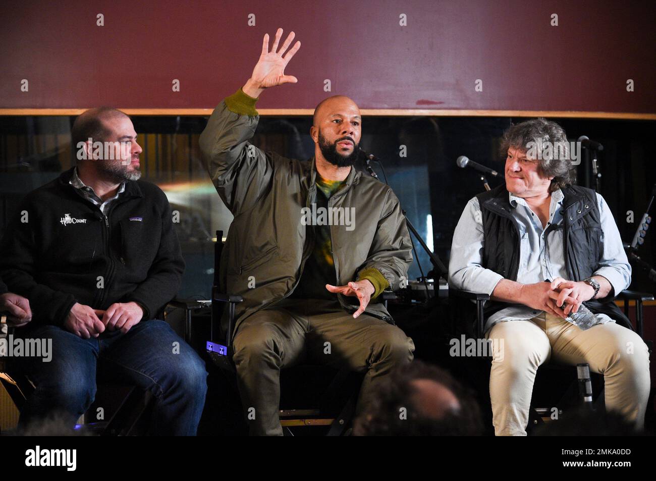 HeadCount executive director Andy Bernstein, left, Hip hop recording ...