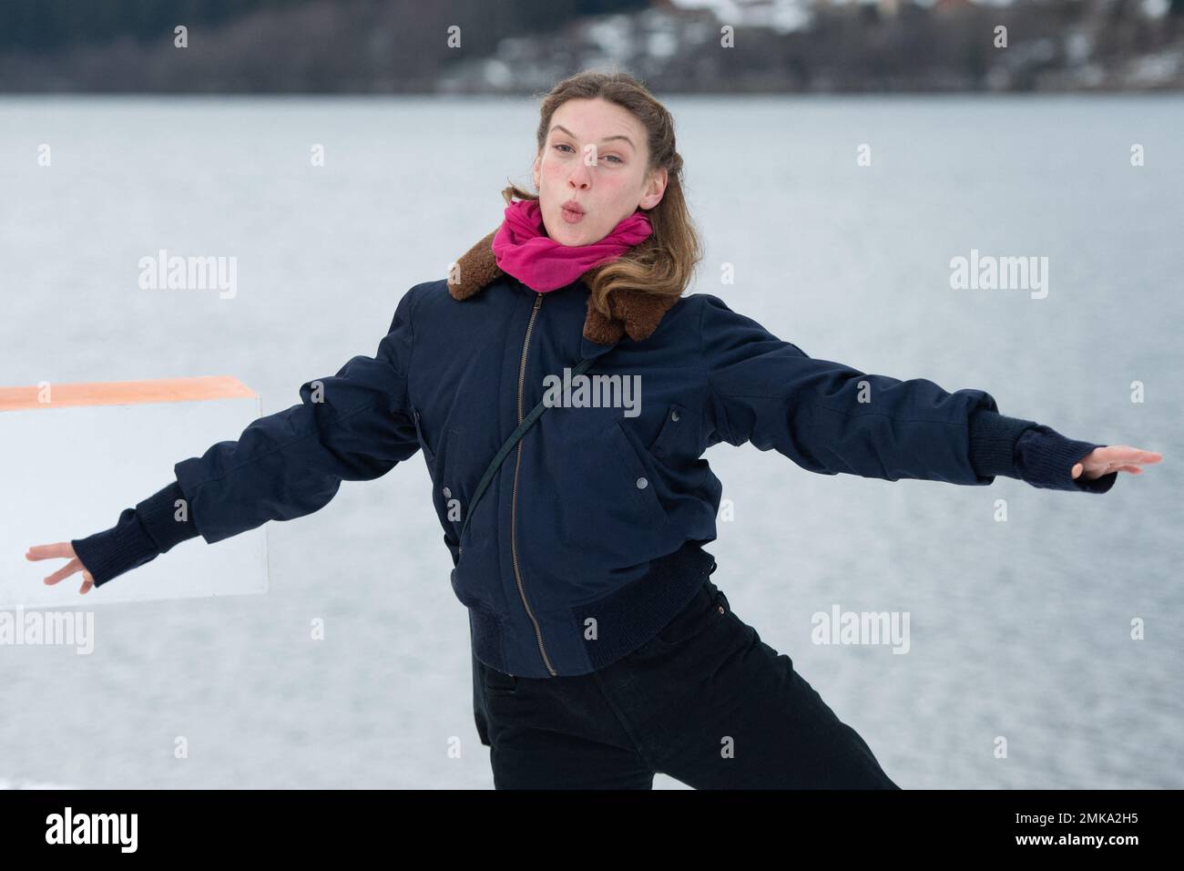 Lou Lampros attending a Photocall during the 30th Gerardmer ...