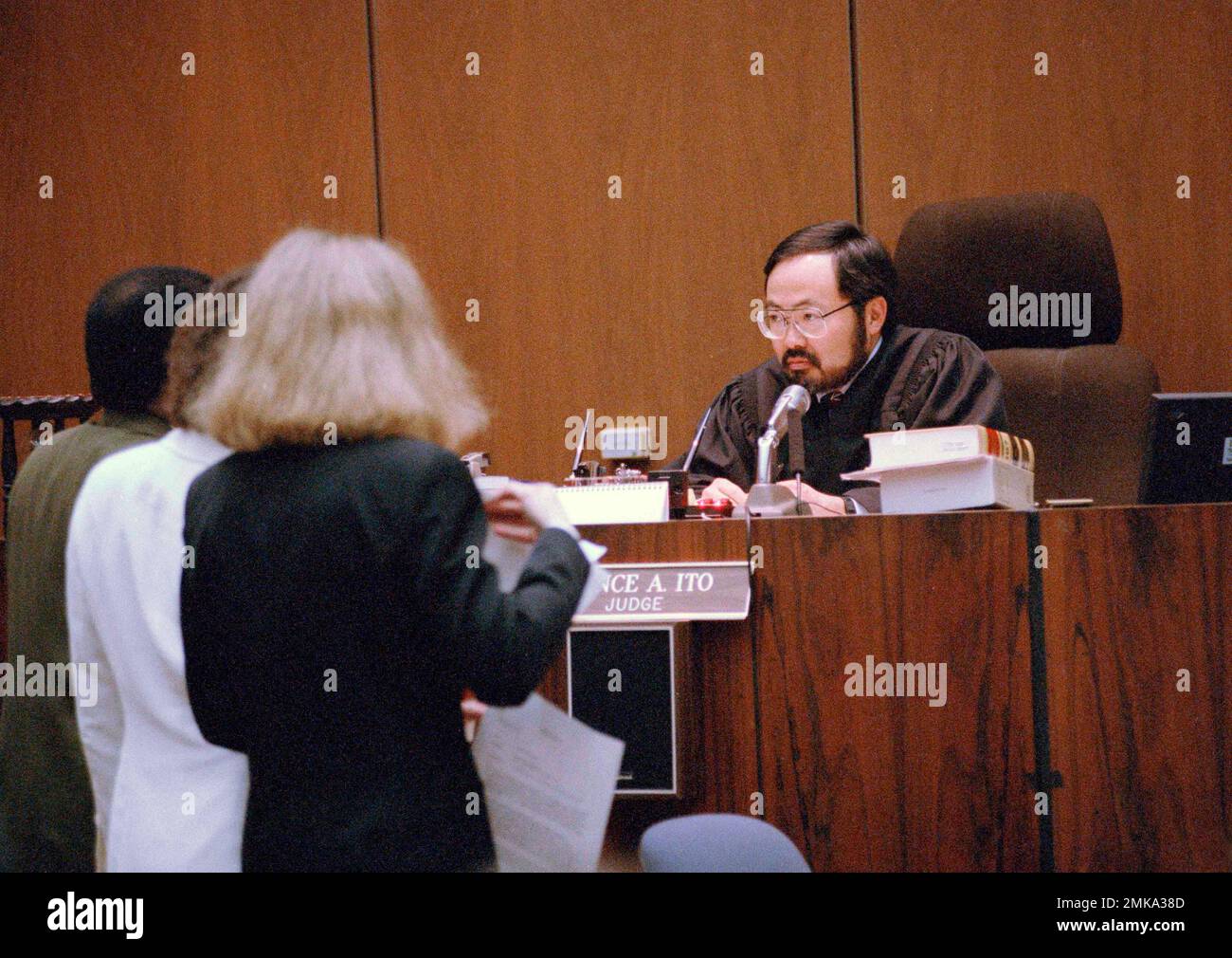 Superior Court Judge Lance Ito, right, who presides over the O.J ...