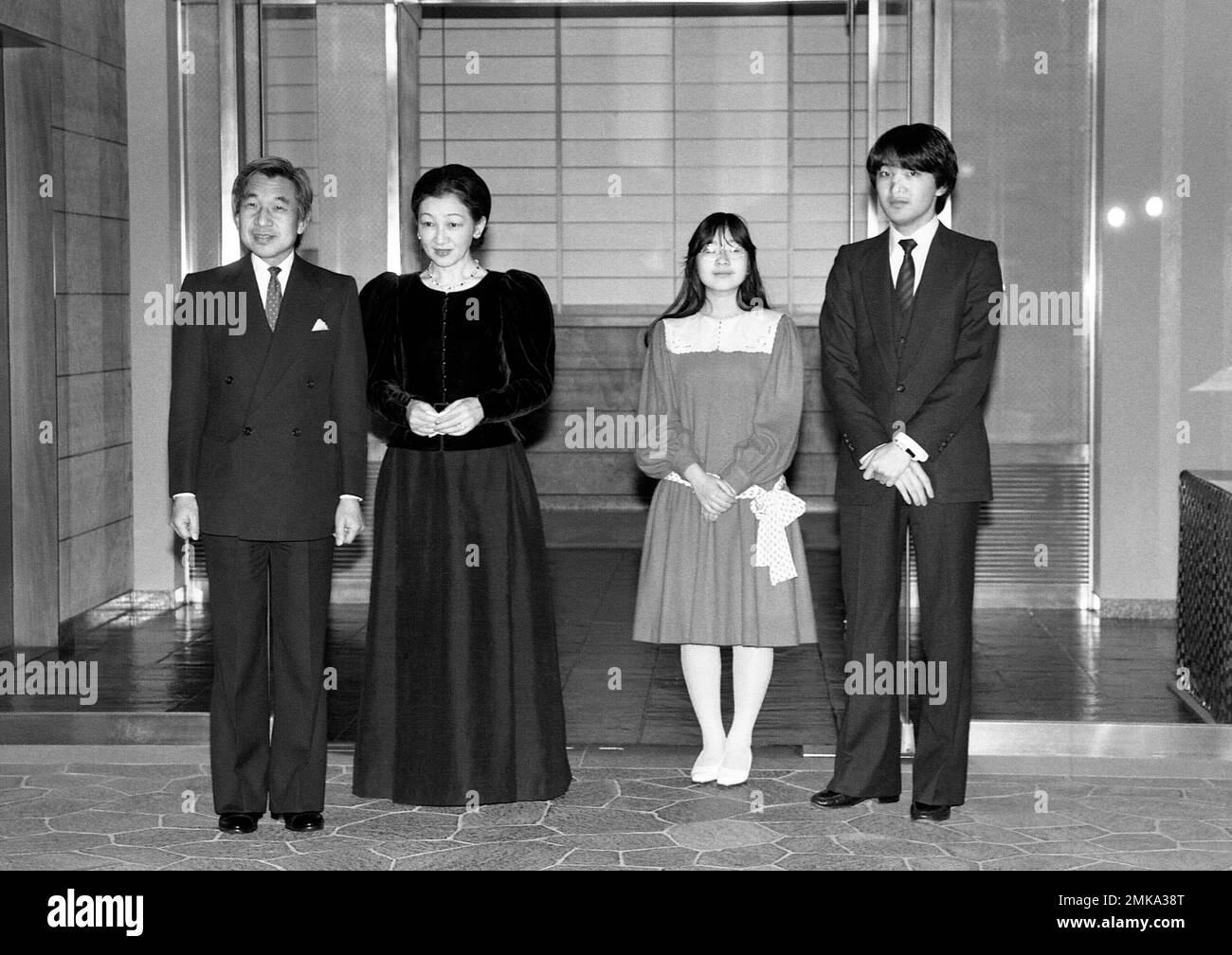 Japan's Crown Prince Akihito, his wife Crown Princess Michiko, daughter ...