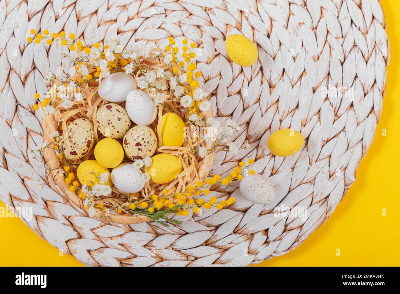 Easter candy chocolate eggs and almond sweets Stock Photo - Alamy