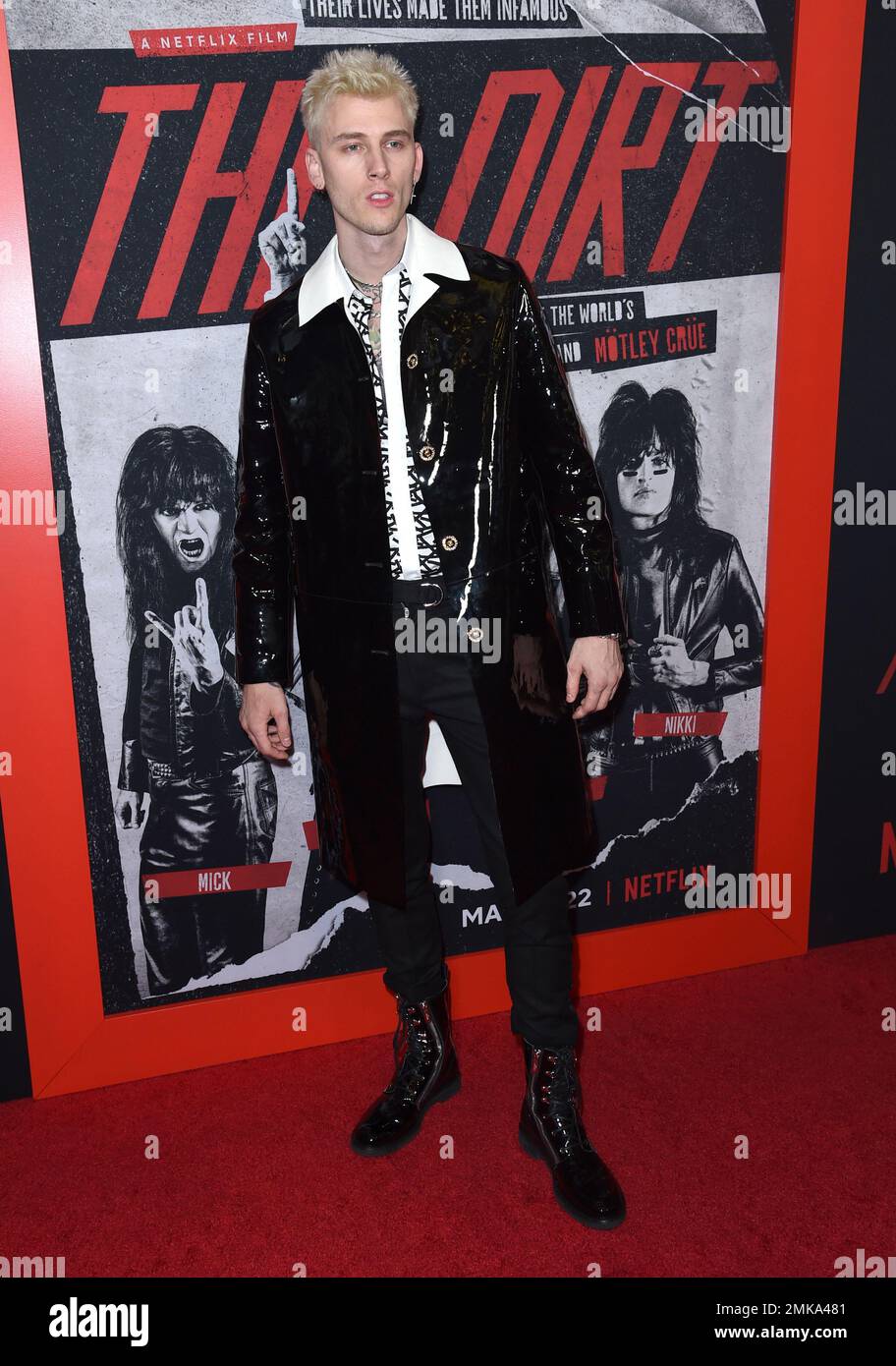 Colson Baker, also known as Machine Gun Kelly, arrives at the world ...