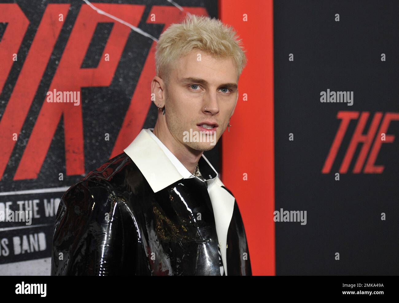 Colson Baker, also known as Machine Gun Kelly, arrives at the world ...