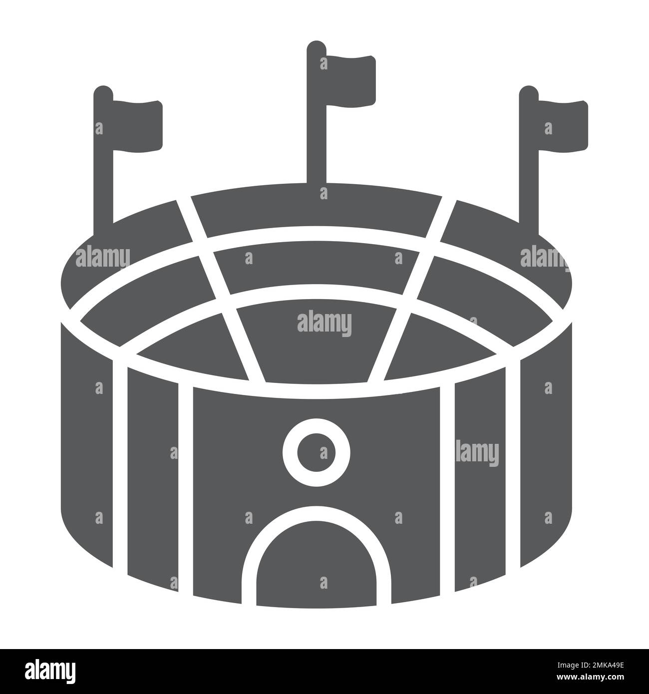 Soccer arena glyph icon, sport and field, stadium sign, vector graphics ...