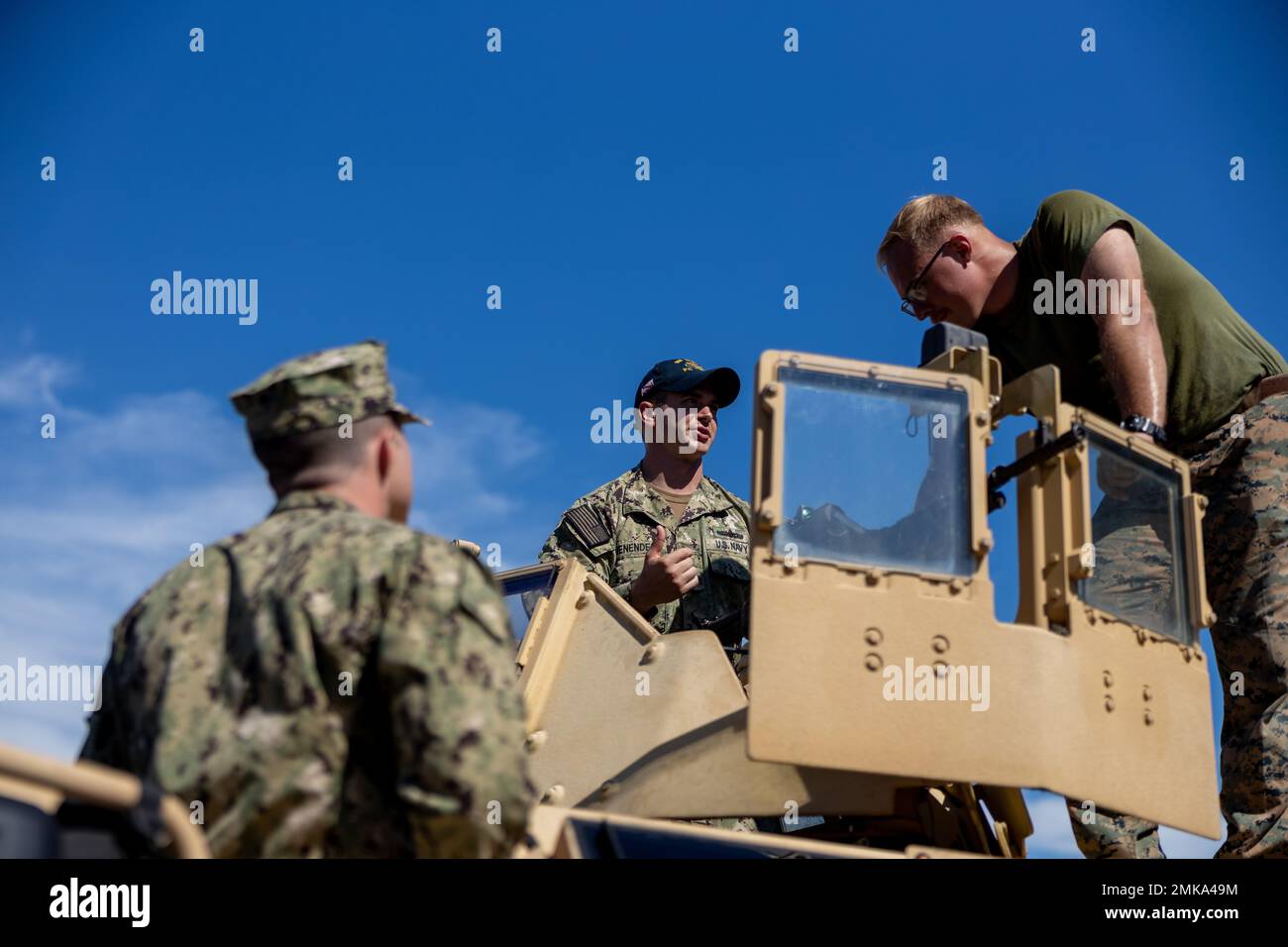 U.S. Navy personnel with U.S. Navy Amphibious Warfare Tactics ...