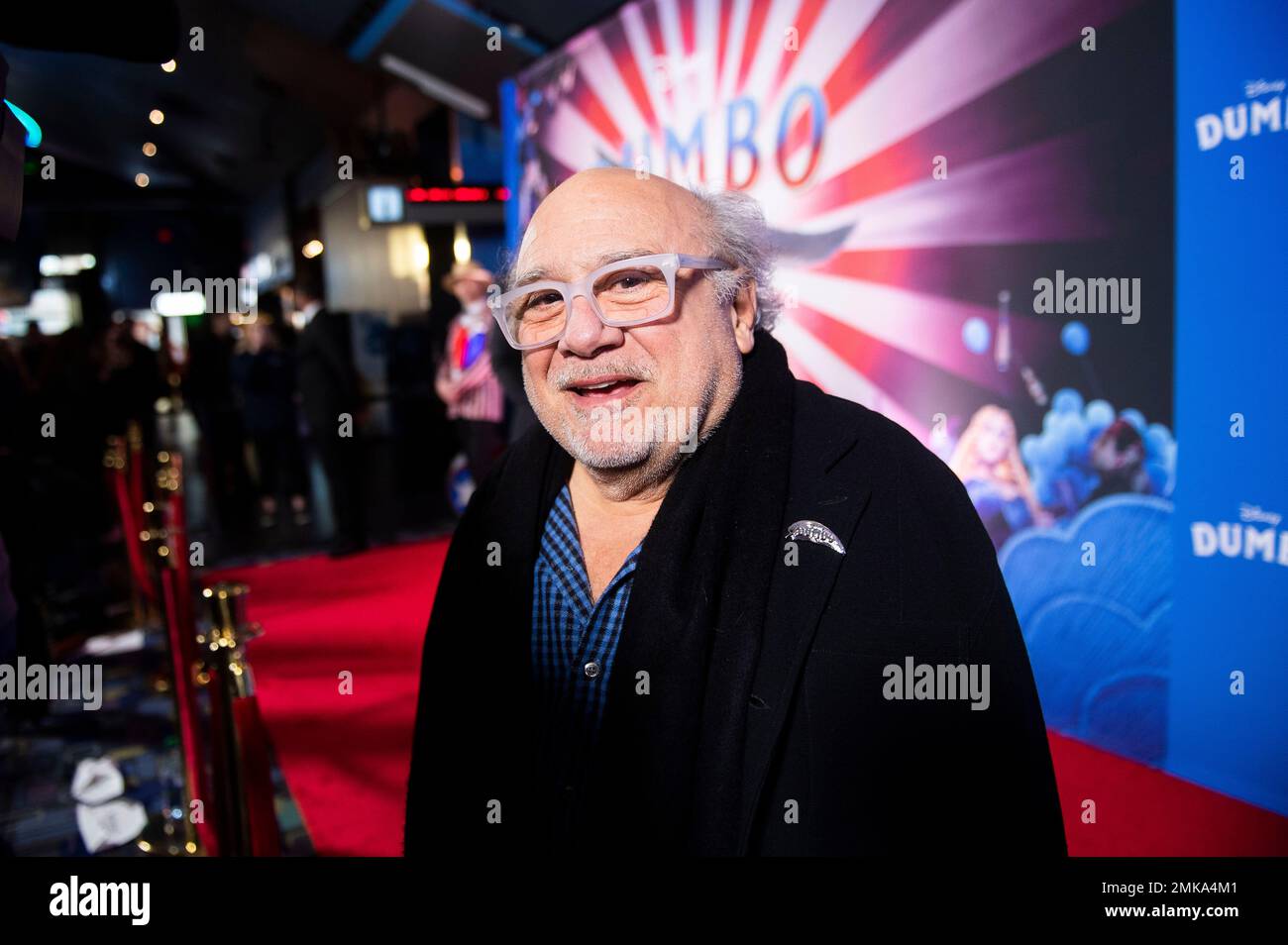 Actor Danny DeVito poses at the Canadian premiere of "Dumbo" on Monday ...
