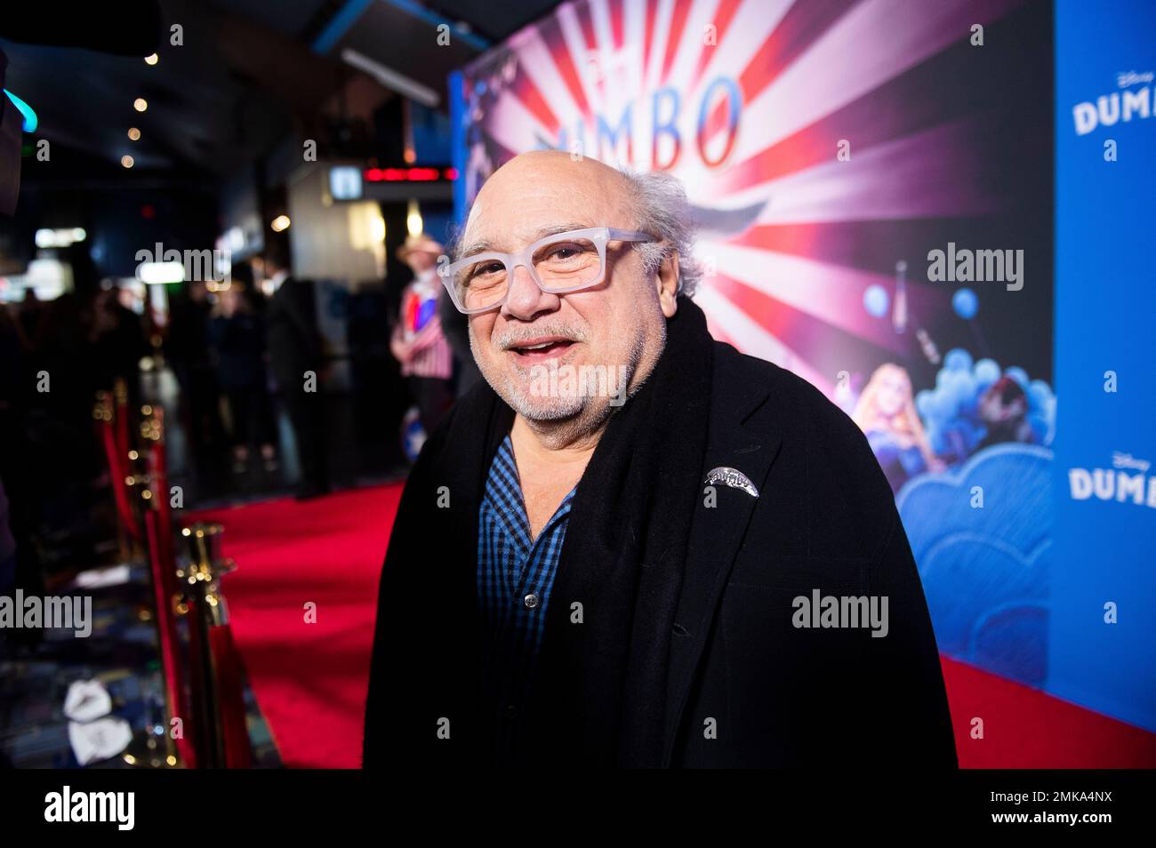 Actor Danny DeVito poses at the Canadian premiere of "Dumbo" on Monday ...