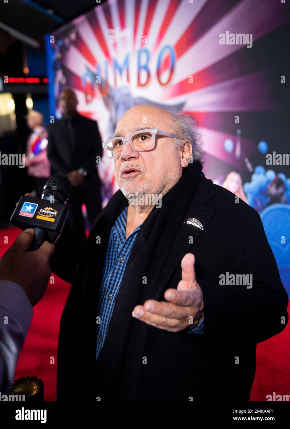 Actor Danny DeVito poses at the Canadian premiere of "Dumbo" on Monday ...