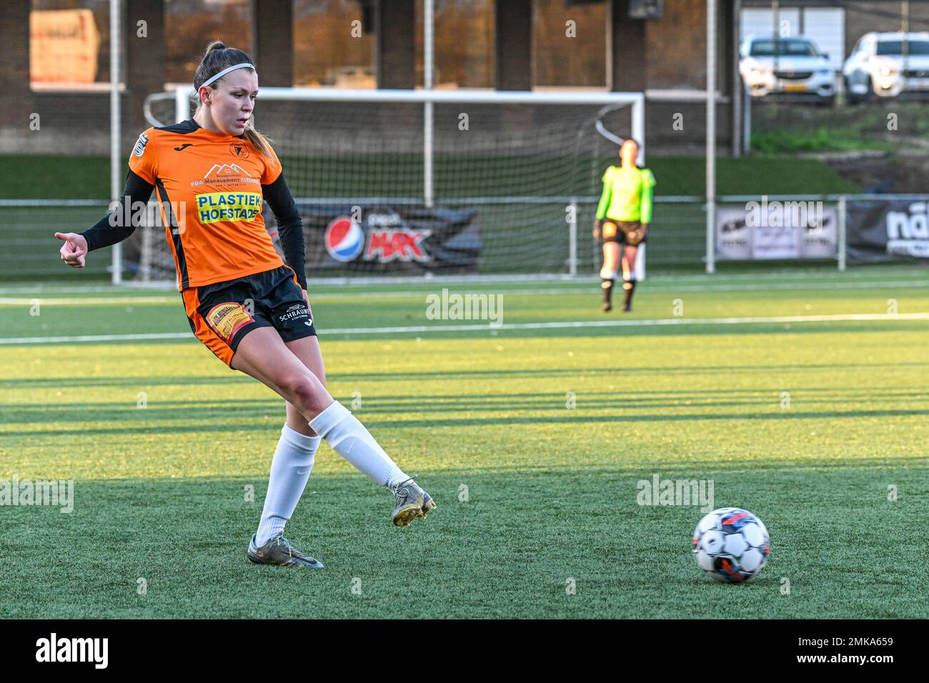 Aalter, Belgium. . 28th Jan, 2023. =a30= pictured during a female ...