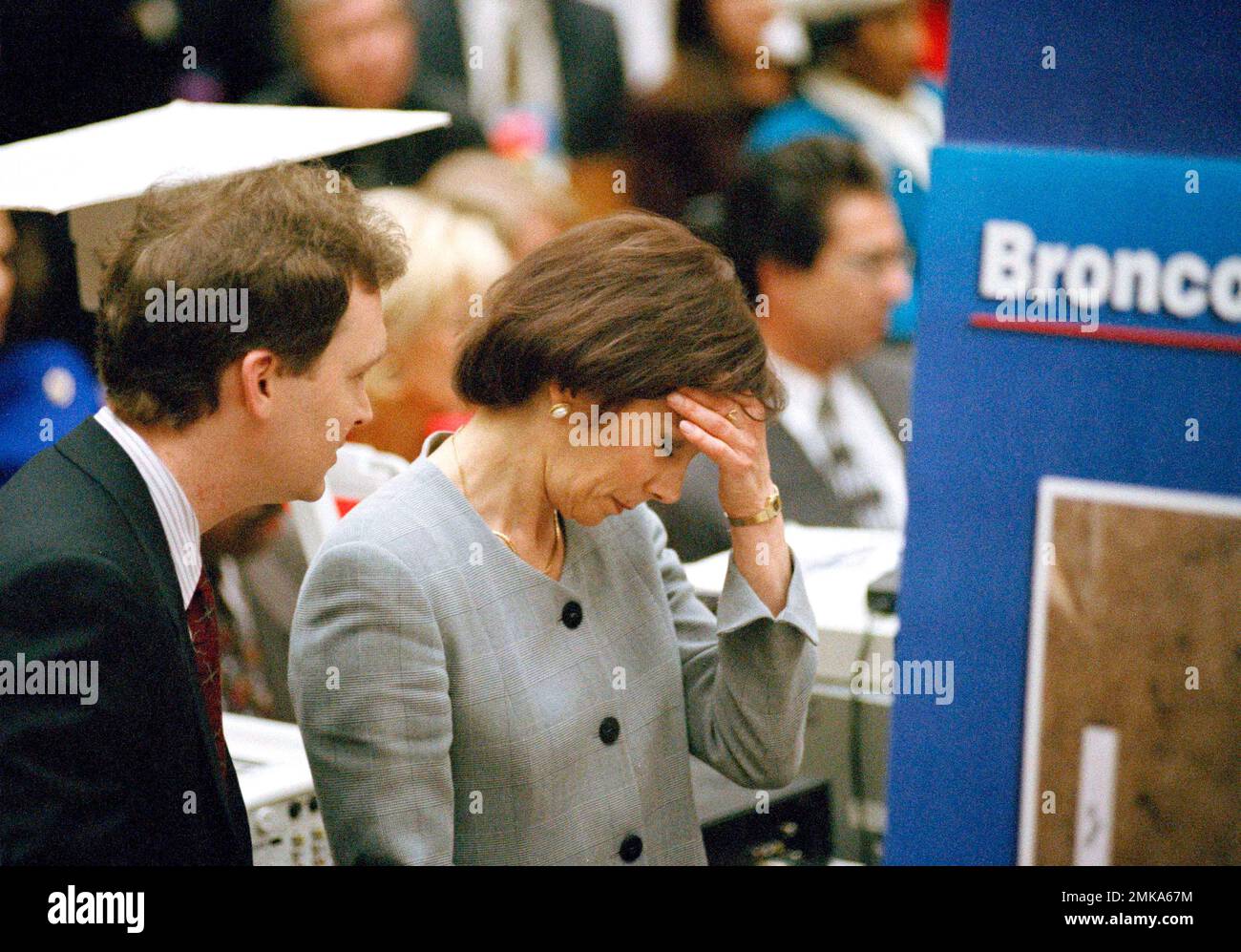 Prosecutor Marcia Clark shows signs of weariness during the last ...
