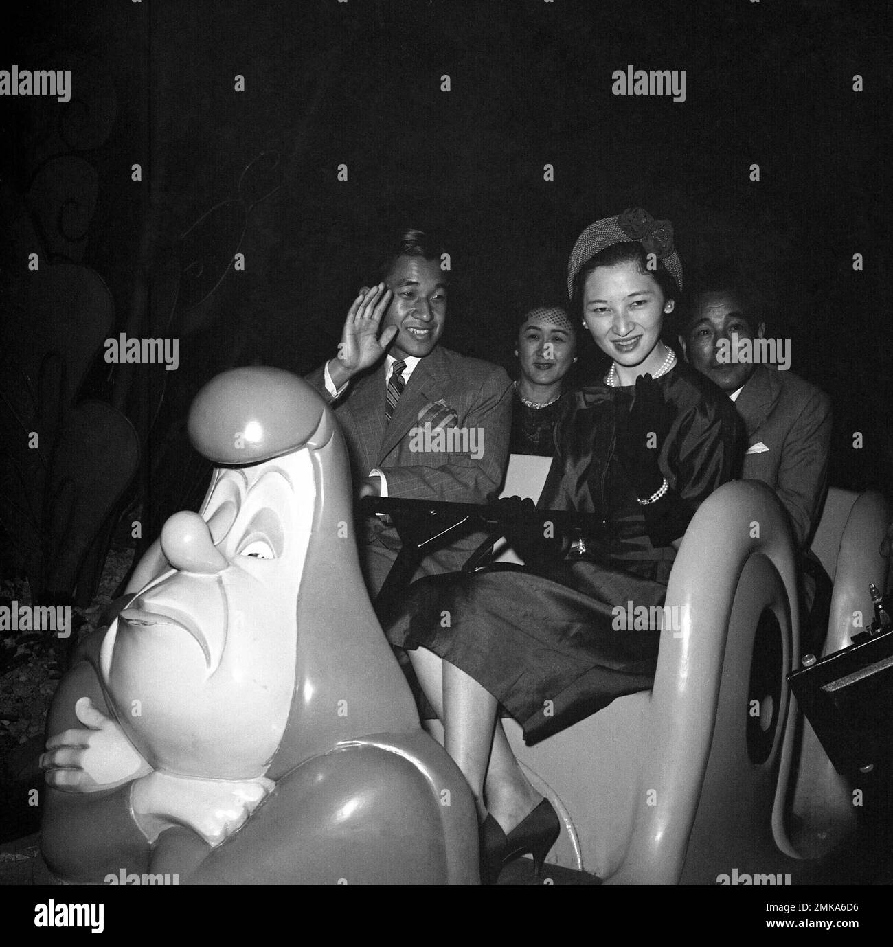 Crown Prince Akihito and Princess Michiko of Japan take a ride inspired ...