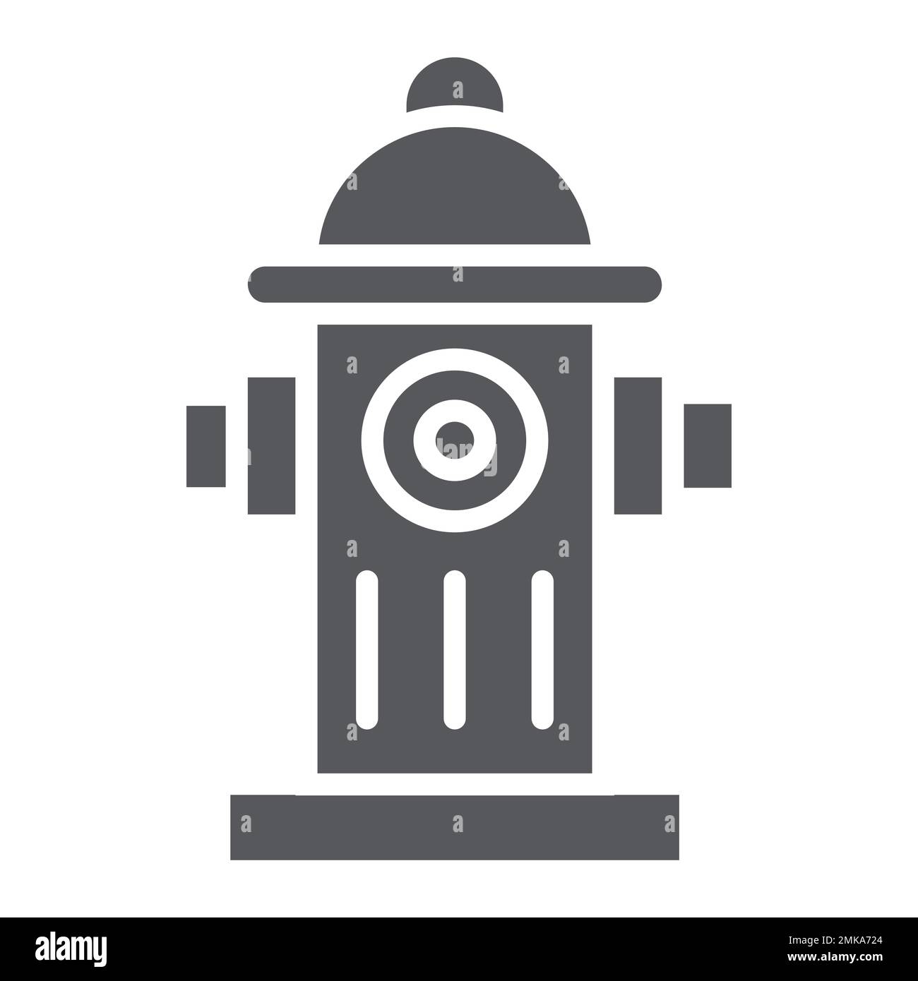 Fire hydrant glyph icon, equipment and protection, extinguish sign ...