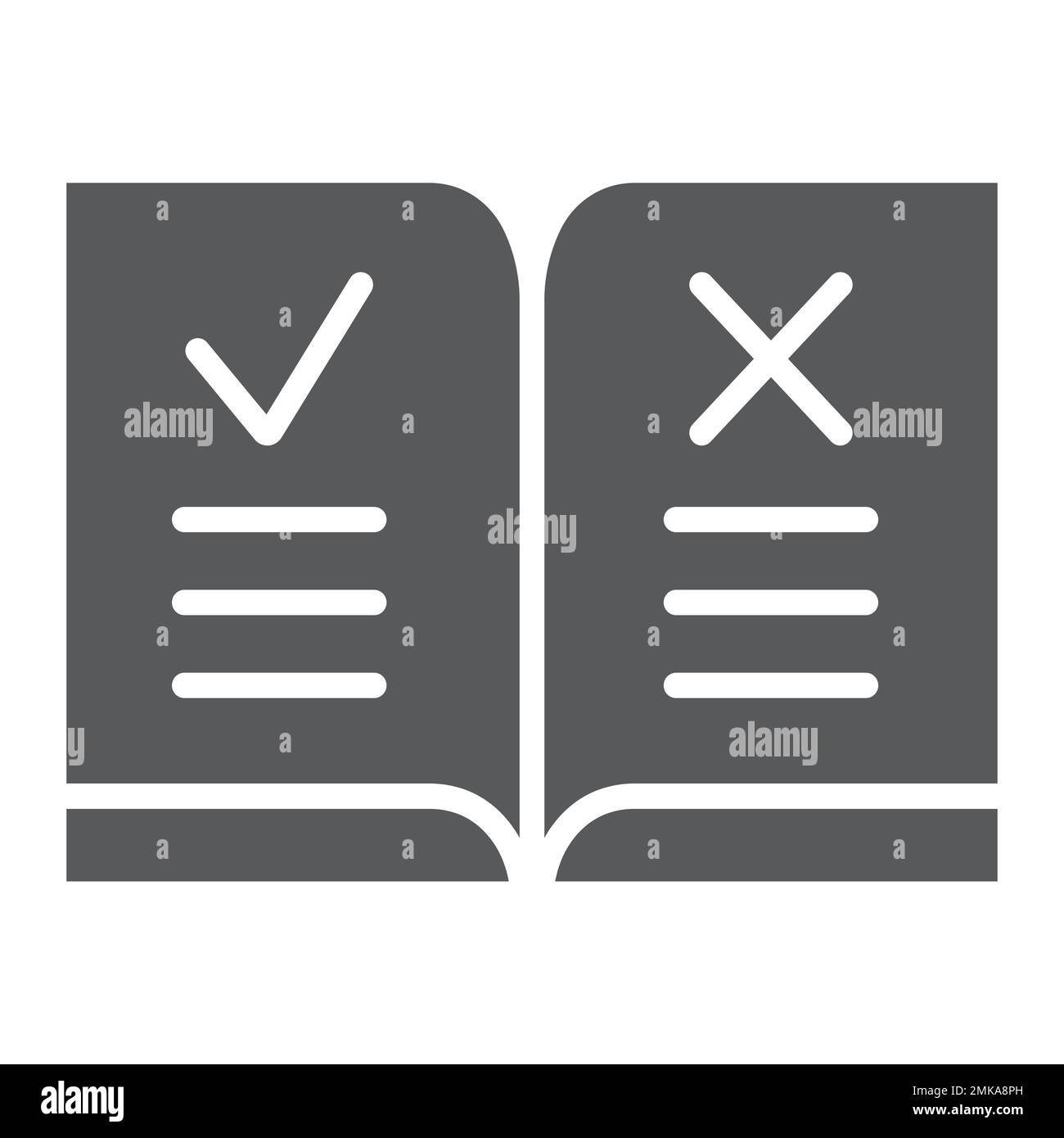 Law book glyph icon, justice and law, rules book sign, vector graphics ...