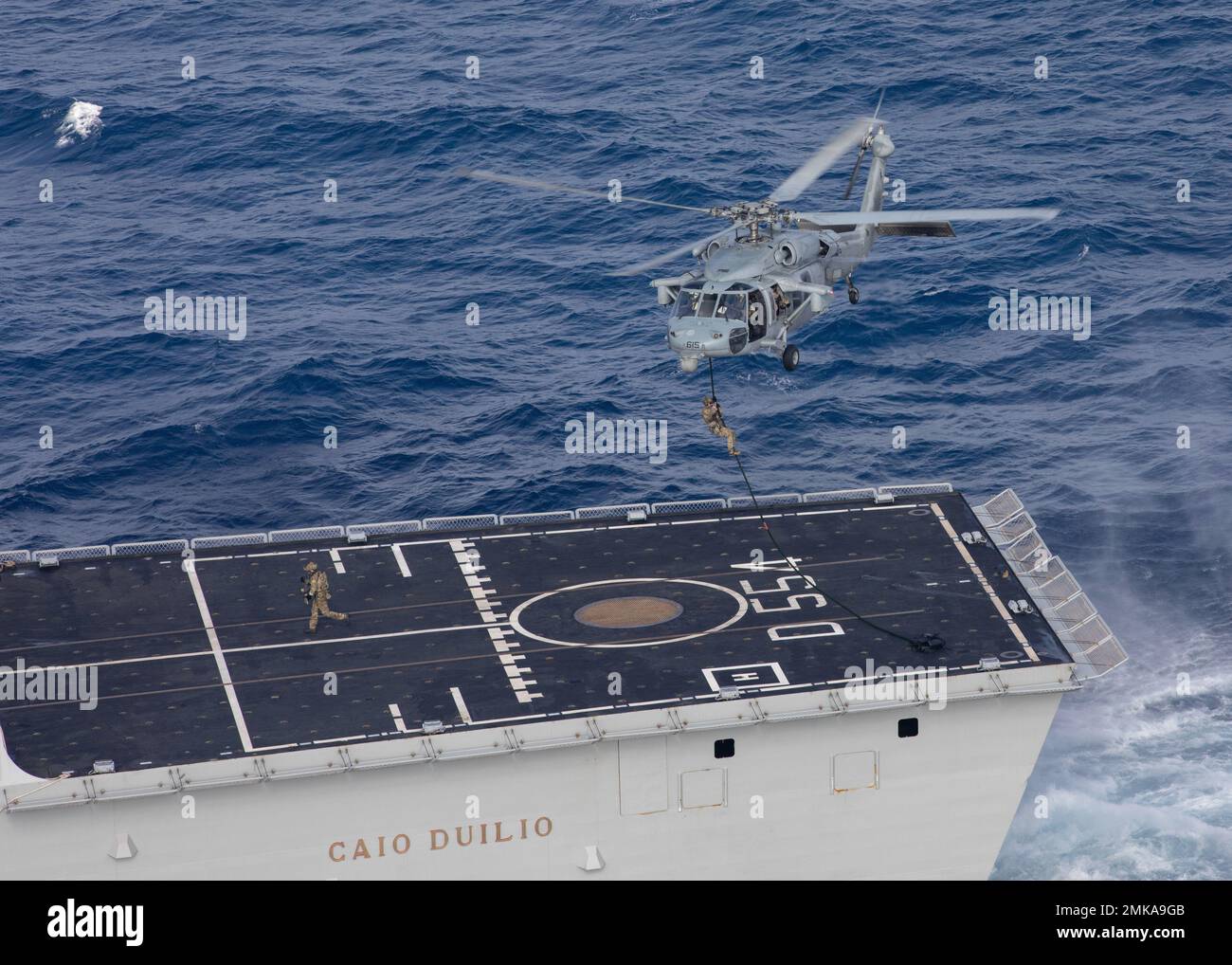 220908-N-MW880-1160 ADRIATIC SEA (Sep. 8, 2022) A Sailor assigned to ...
