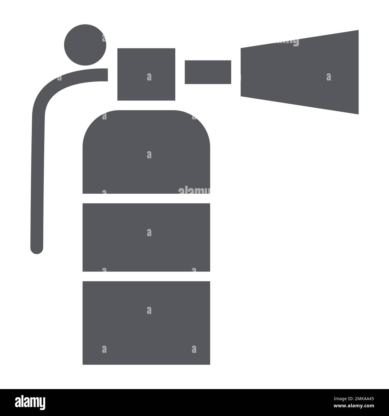 Fire extinguisher glyph icon, emergency and firefighting, extinguish ...