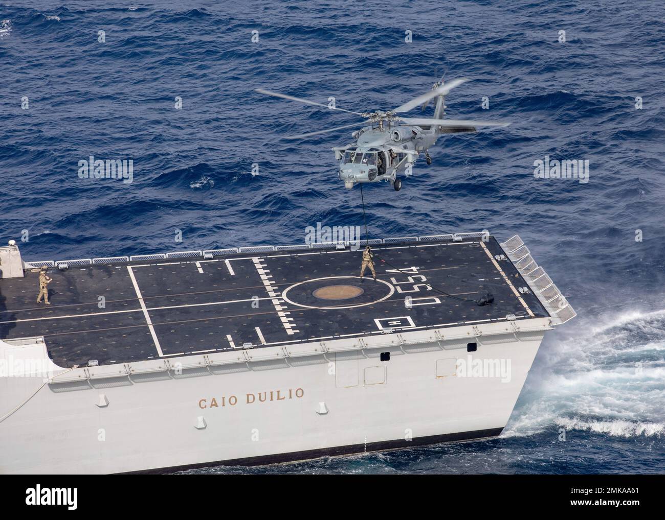 220908-N-MW880-1148 ADRIATIC SEA (Sep. 8, 2022) A Sailor assigned to ...