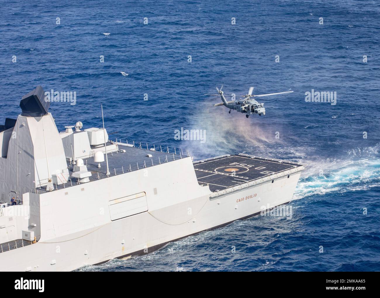 220908-N-MW880-1186 ADRIATIC SEA (Sep. 8, 2022) An MH-60S Nighthawk ...