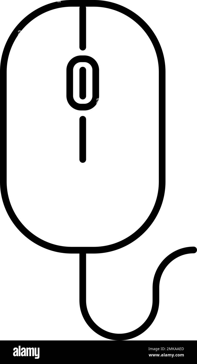 Device, electronics, mouse vector icon on transparent background ...