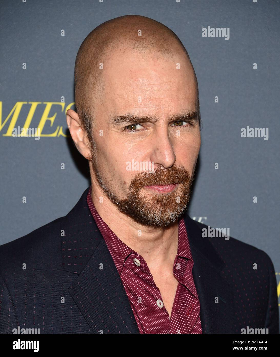 Actor Sam Rockwell poses at the "The Best of Enemies" cast photo call ...