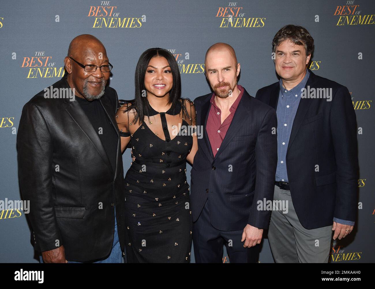 The real-life subject of the film, Bill Riddick, left, actor Taraji P ...