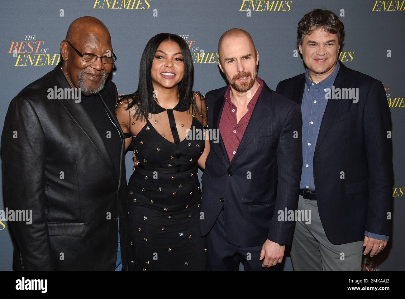 The real-life subject of the film, Bill Riddick, left, actor Taraji P ...