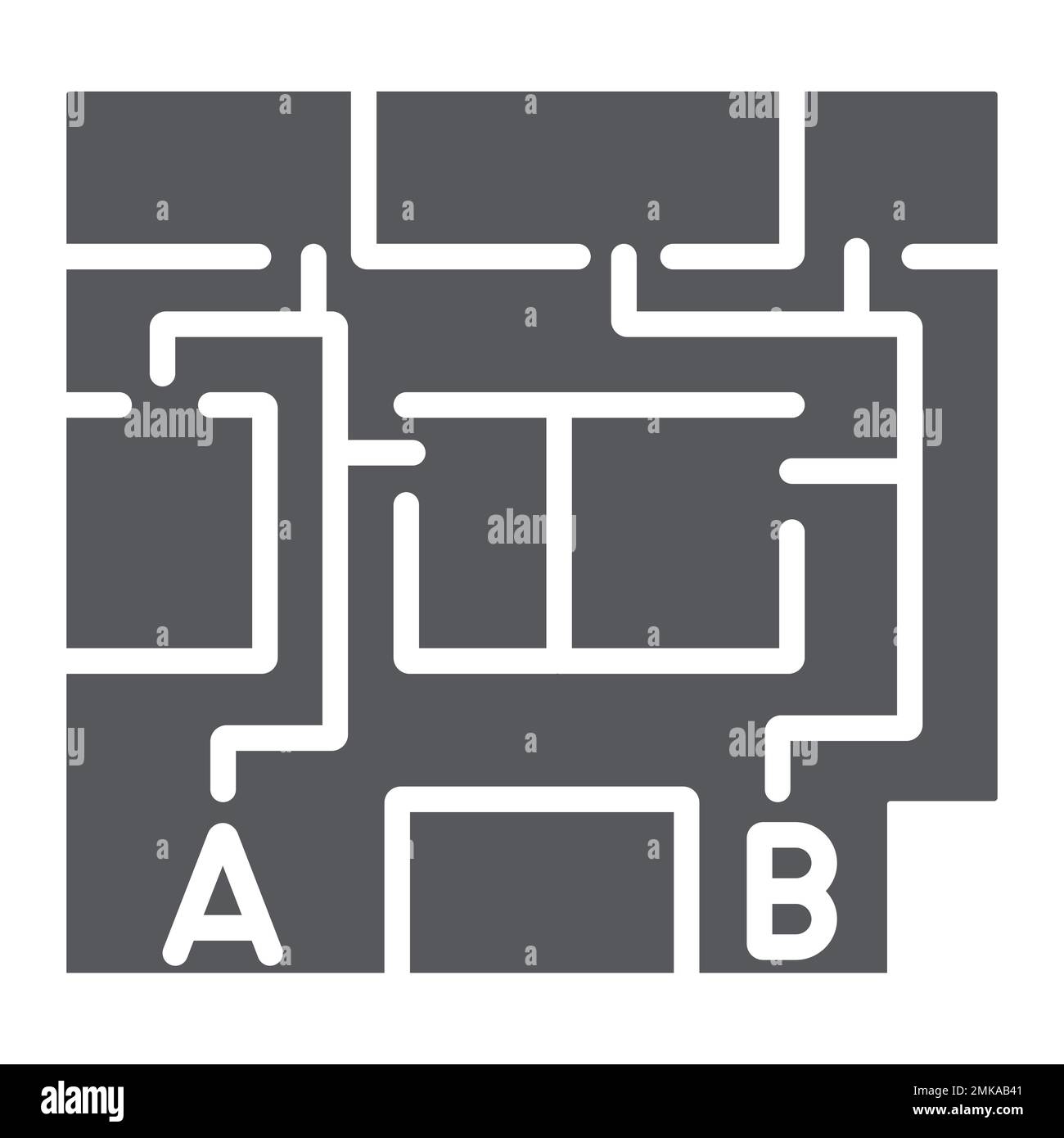 Evacuation plan glyph icon, evacuate and emergency, fire escape plan ...