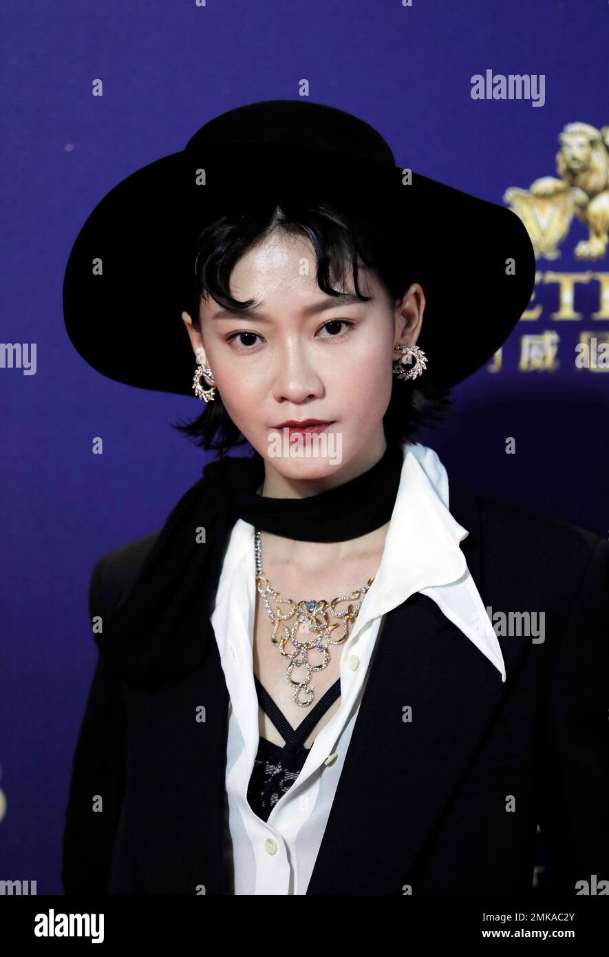 Malaysia actress Fish Liew poses on the red carpet of the Asian Film ...