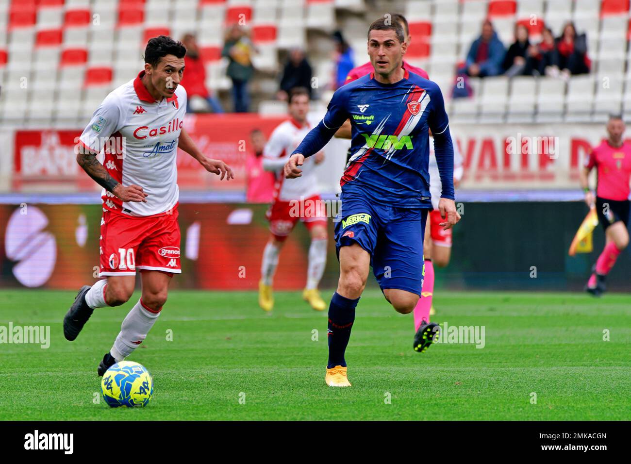 San Nicola stadium, Bari, Italy, January 28, 2023, Ruben Botta (SSC ...
