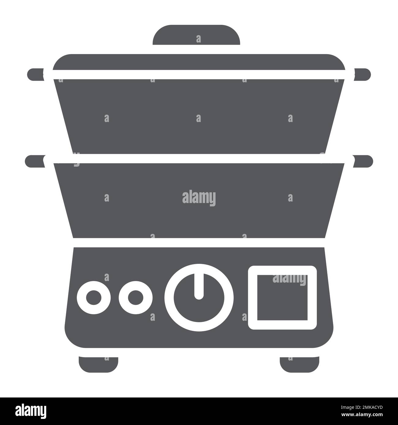 Double boiler glyph icon, kitchen and appliances, cooker sign, vector ...
