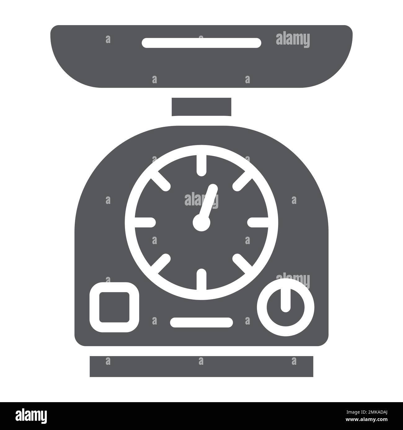 Weighing food on a scale Stock Vector Images - Alamy