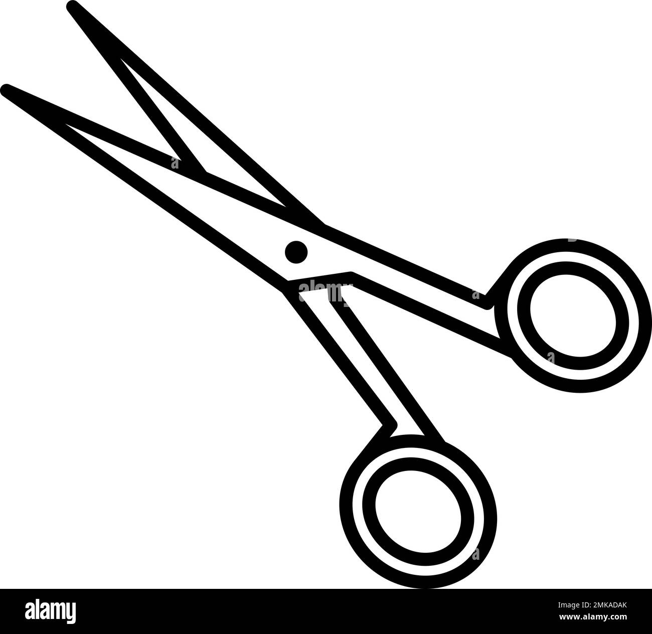 Cut, scissors, sewing vector icon on transparent background. Outline Cut, scissors, sewing ...