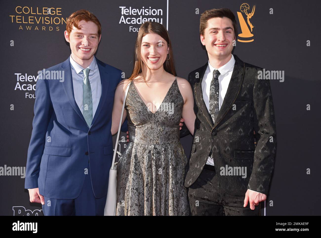 Noah Feinberg, from left, Marisa Messina and Hadley Hillel arrive at ...