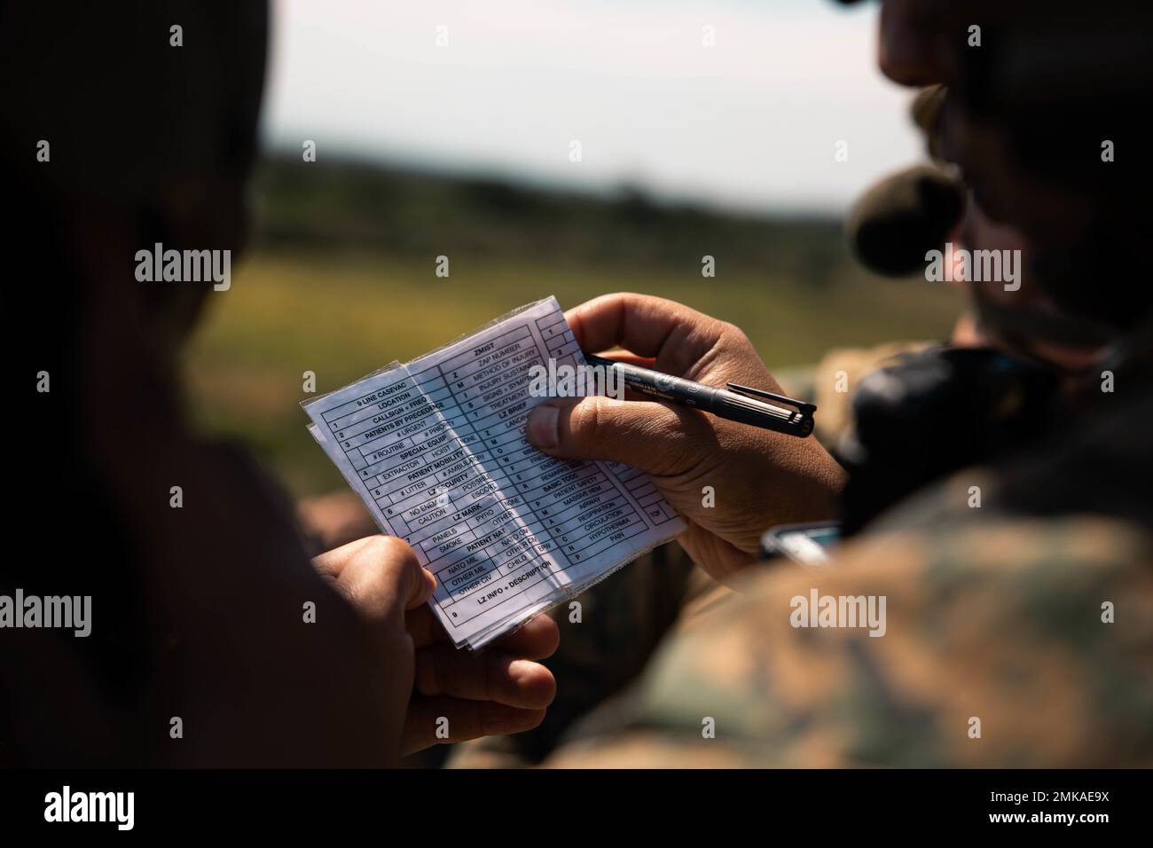 U.S. Marines with 4th Air Naval Gunfire Liaison Company, Marine Forces ...