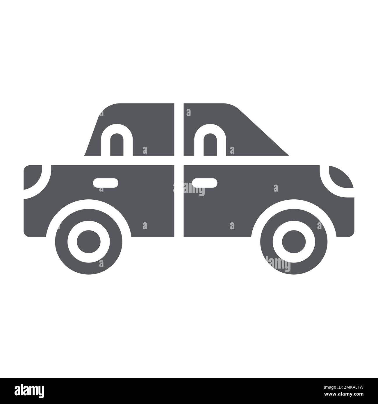 Passenger car glyph icon, transport and automobile, vehicle sign ...