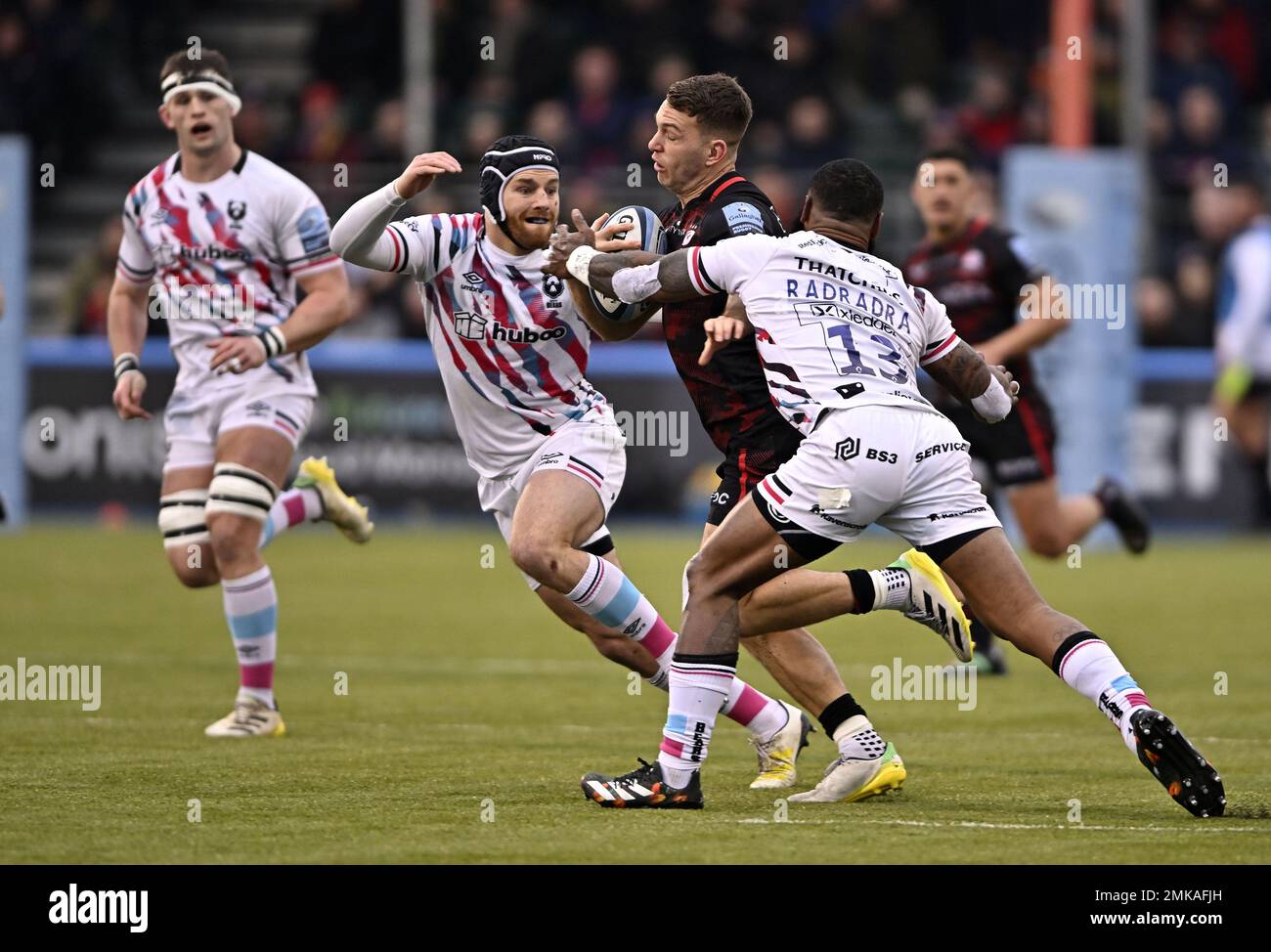 Barnet, United Kingdom. 28th Jan, 2023. Premiership Rugby. Saracens V ...