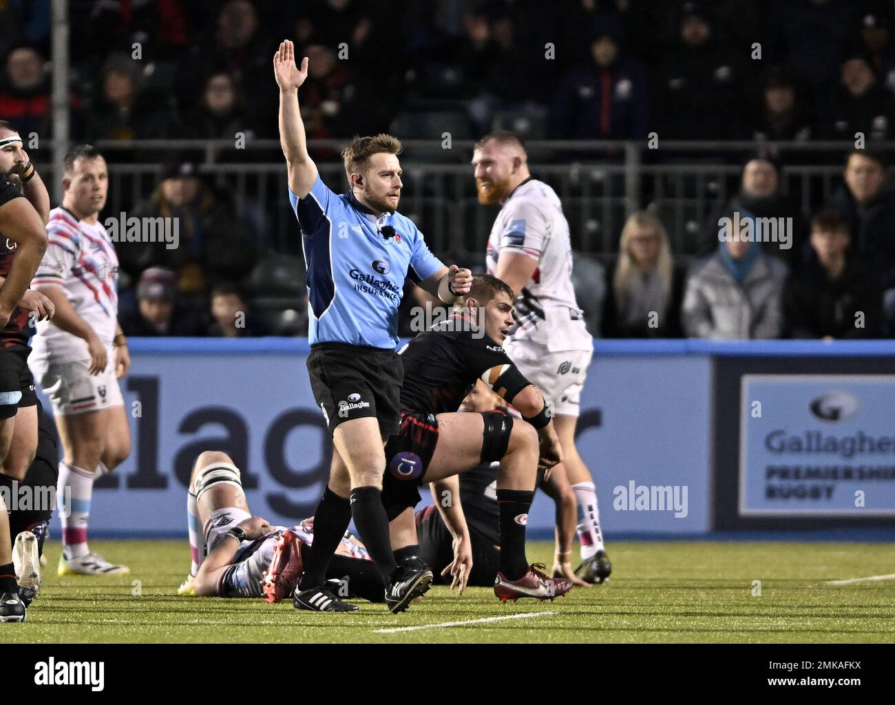 Barnet, United Kingdom. 28th Jan, 2023. Premiership Rugby. Saracens V ...