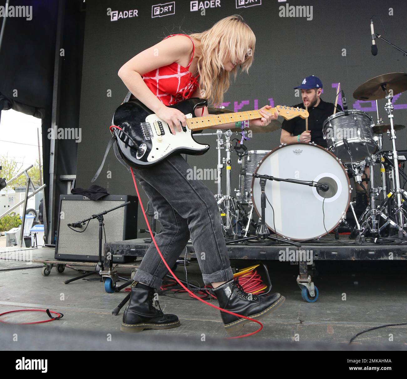 Cherry Glazerr's Clementine Creevy performs at Fader Fort during the ...